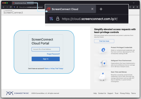 Mar 2024: ScreenConnect-Themed Credential Phishing | UCSF IT